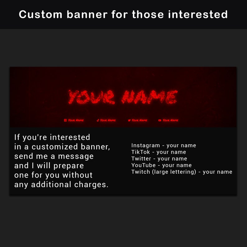 Animated Red Twitch Overlay, Stream Package | Animated Alerts, Screens ...
