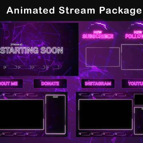 Splatoon 3 Stream Overlay Package Animated Screens - Etsy