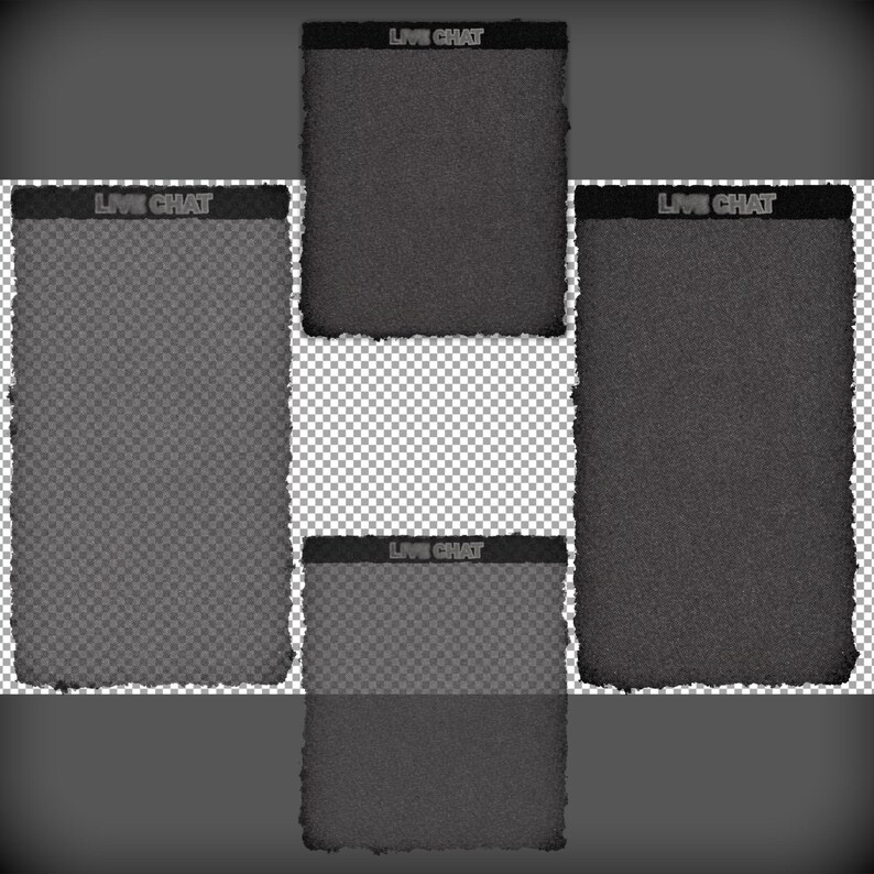 Animated Twitch Overlay Package, Grunge Black & White Anime Catgirl ...