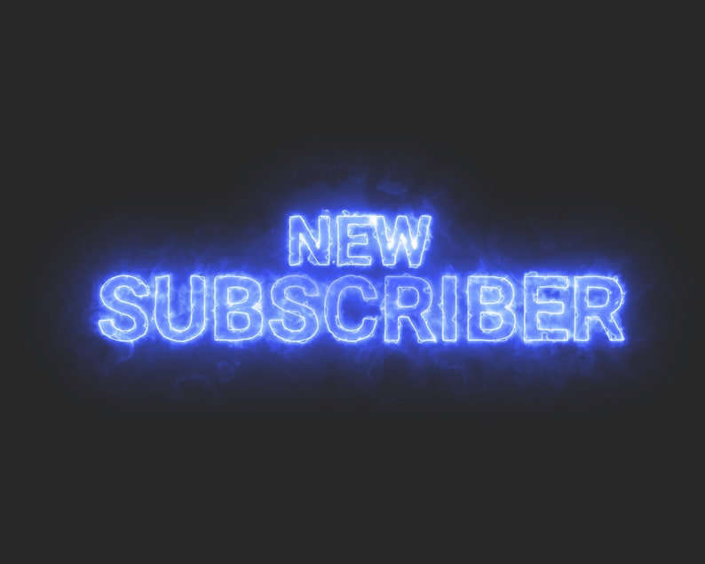 Animated Neon Twitch Stream Alerts Blue Neon New Follower, New Donation ...