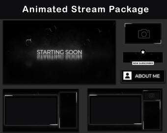 Interface-01 Animated Stream Overlay Pack (Instant Download) - Etsy