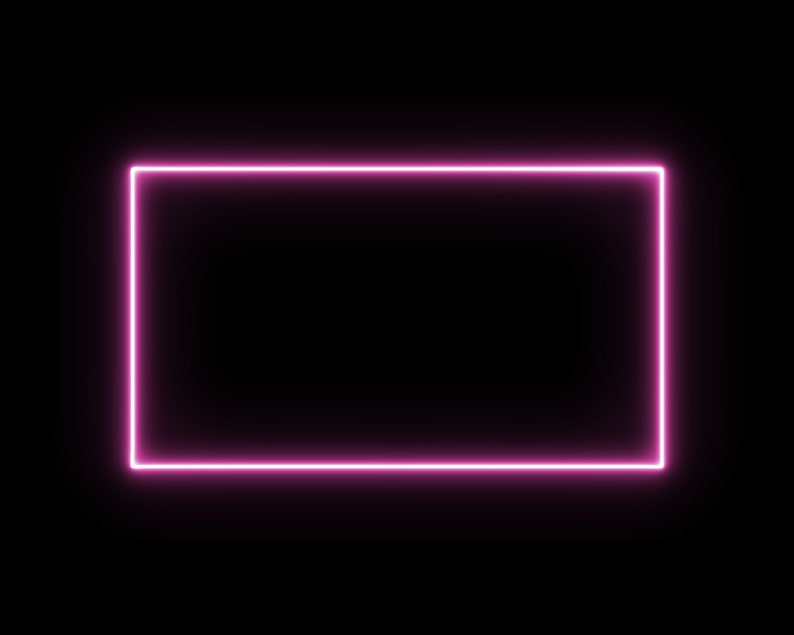 Twitch Animated Camera Overlay Pink Neon Webcam Border With Flickering ...