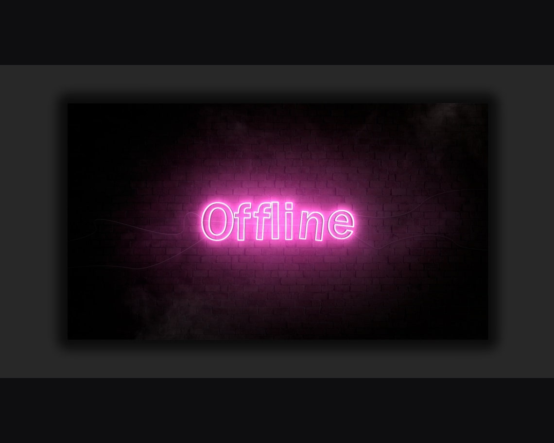 Animated Twitch Screens Pink Neon Stream Starting Soon Be - Etsy