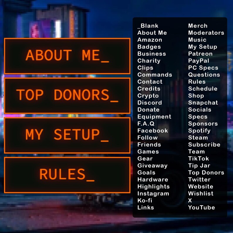 Retro Twitch Overlay Package, Animated 80s CRT Stream Overlays for OBS ...