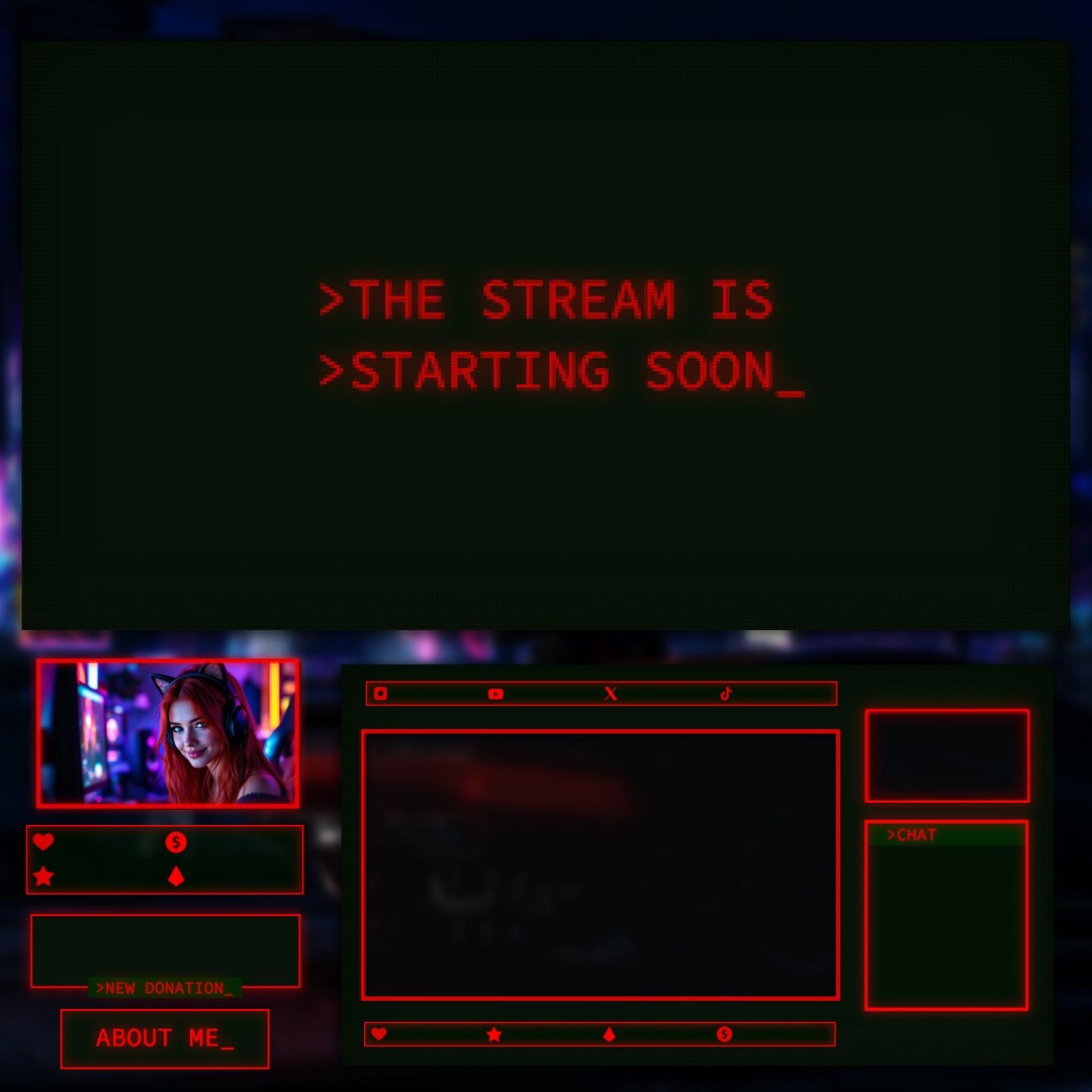 Retro Stream Overlay Package – Animated 80s CRT Twitch Overlays for OBS ...