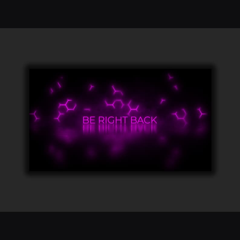 Animated Twitch Background Stream Screen Stream Starting Soon, BRB ...