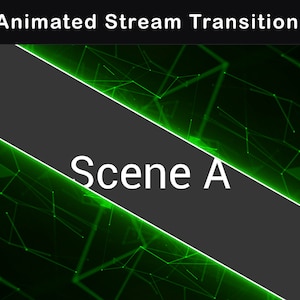 Green Neon Style Animated Stream Transition | Twitch Stinger for OBS ...