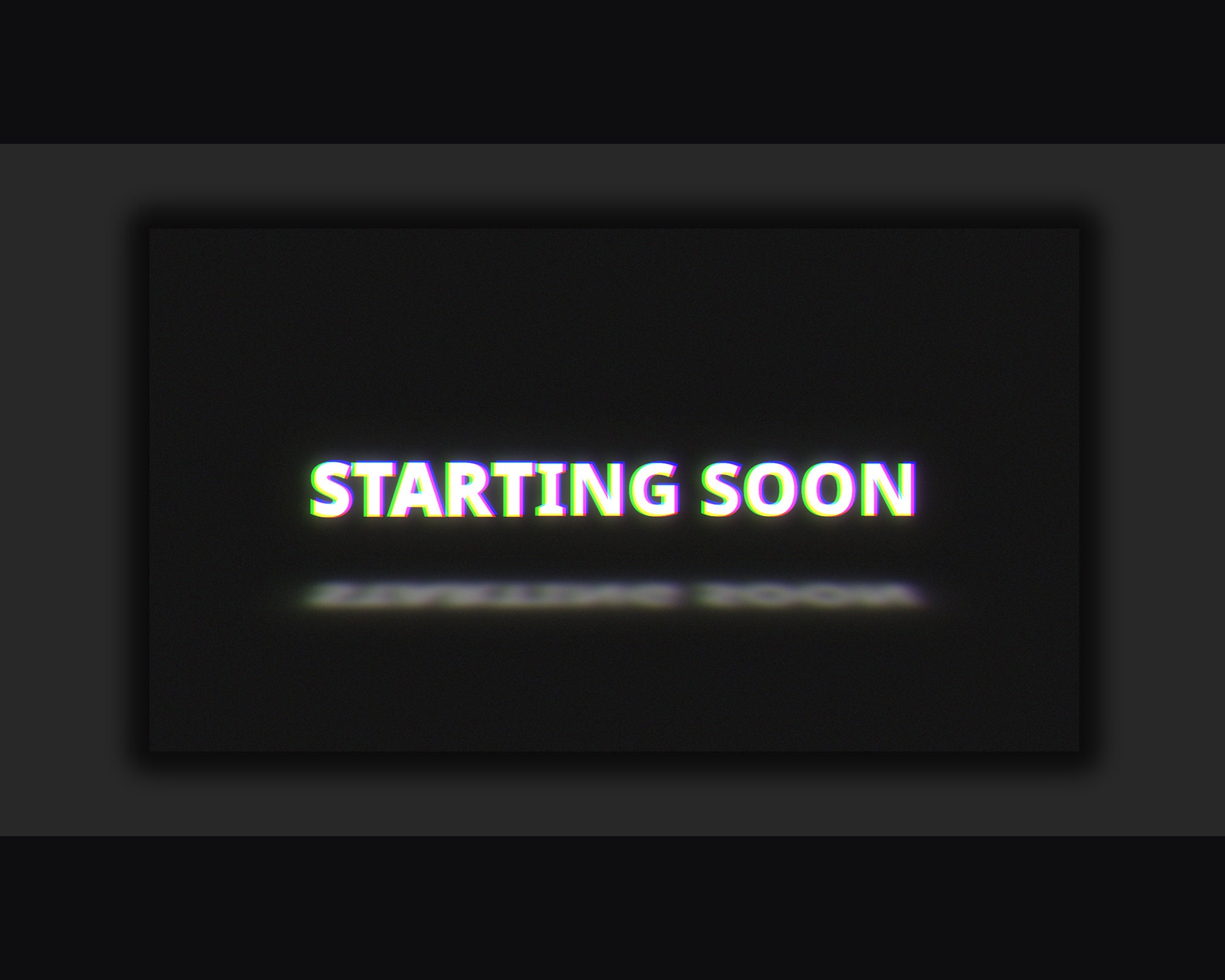 Animated Dark Twitch Screens | Live Screens | Starting Soon, BRB ...