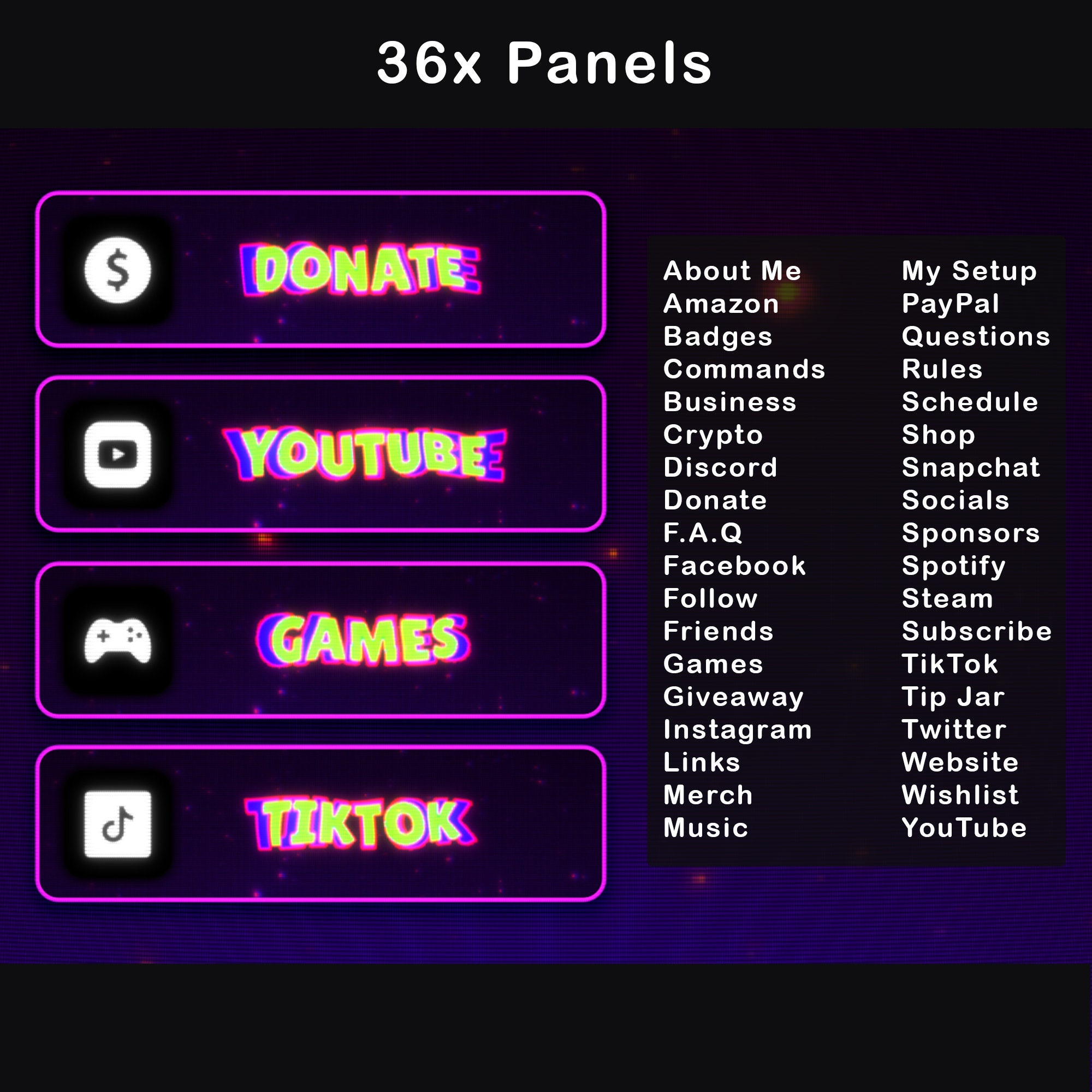 90s Retro Animated Twitch Overlay Package: Stream Overlays, Alerts ...