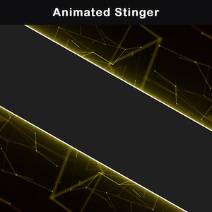 Animated Stream Package Neon Yellow | Minimal Twitch OBS Overlay Pack ...