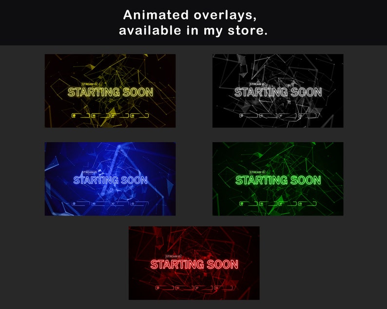Green Neon Style Animated Stream Transition | Twitch Stinger for OBS ...