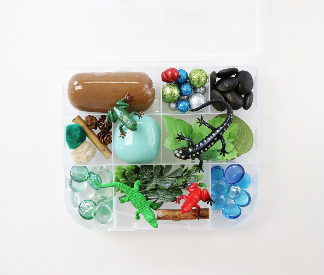 Reptiles Playdough Kit, Lizards Playdough, Reptiles Sensory Kit, Play ...