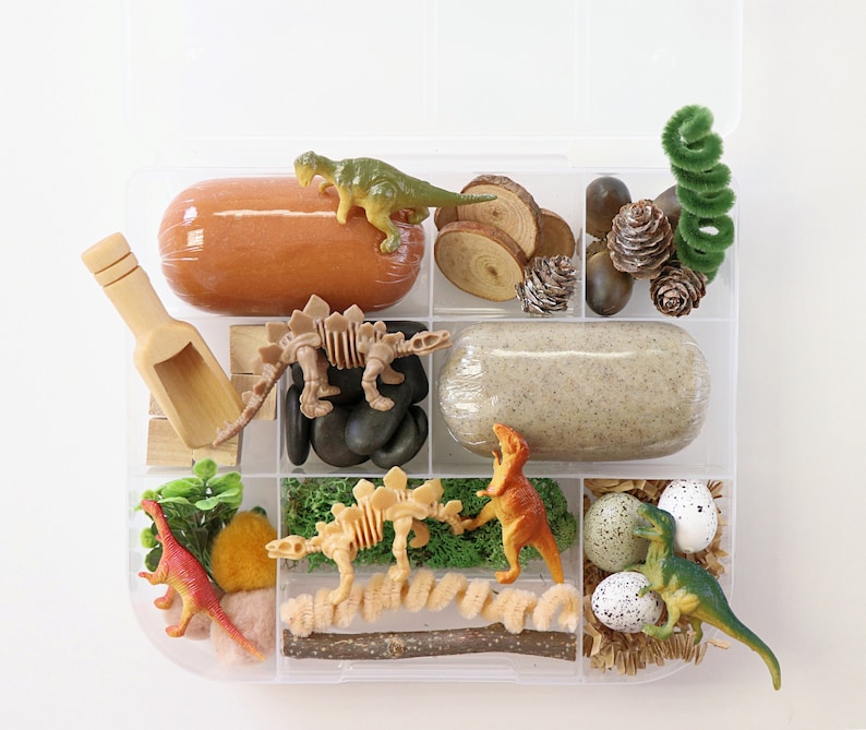 Dinosaur Playdough Kit Realistic Dino Sensory Kit Play Dough - Etsy