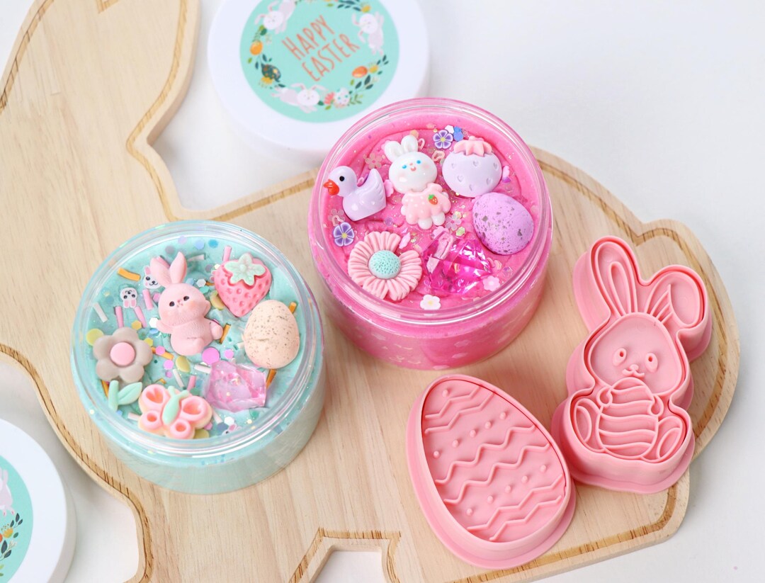 Easter Playdough Kit, Sensory Playdough Jars, Easter Bunny Playdoh Kit ...