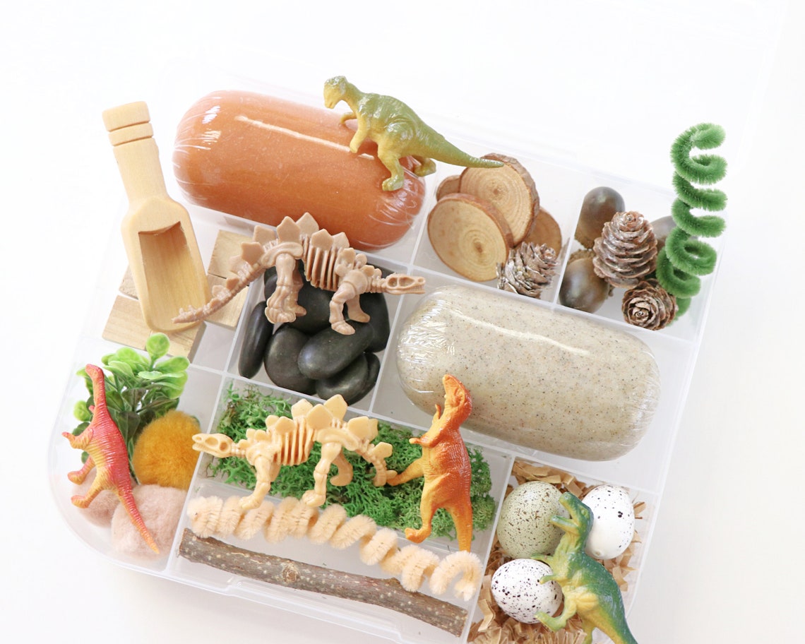 Dinosaur Playdough Kit Realistic Dino Sensory Kit Play Dough - Etsy