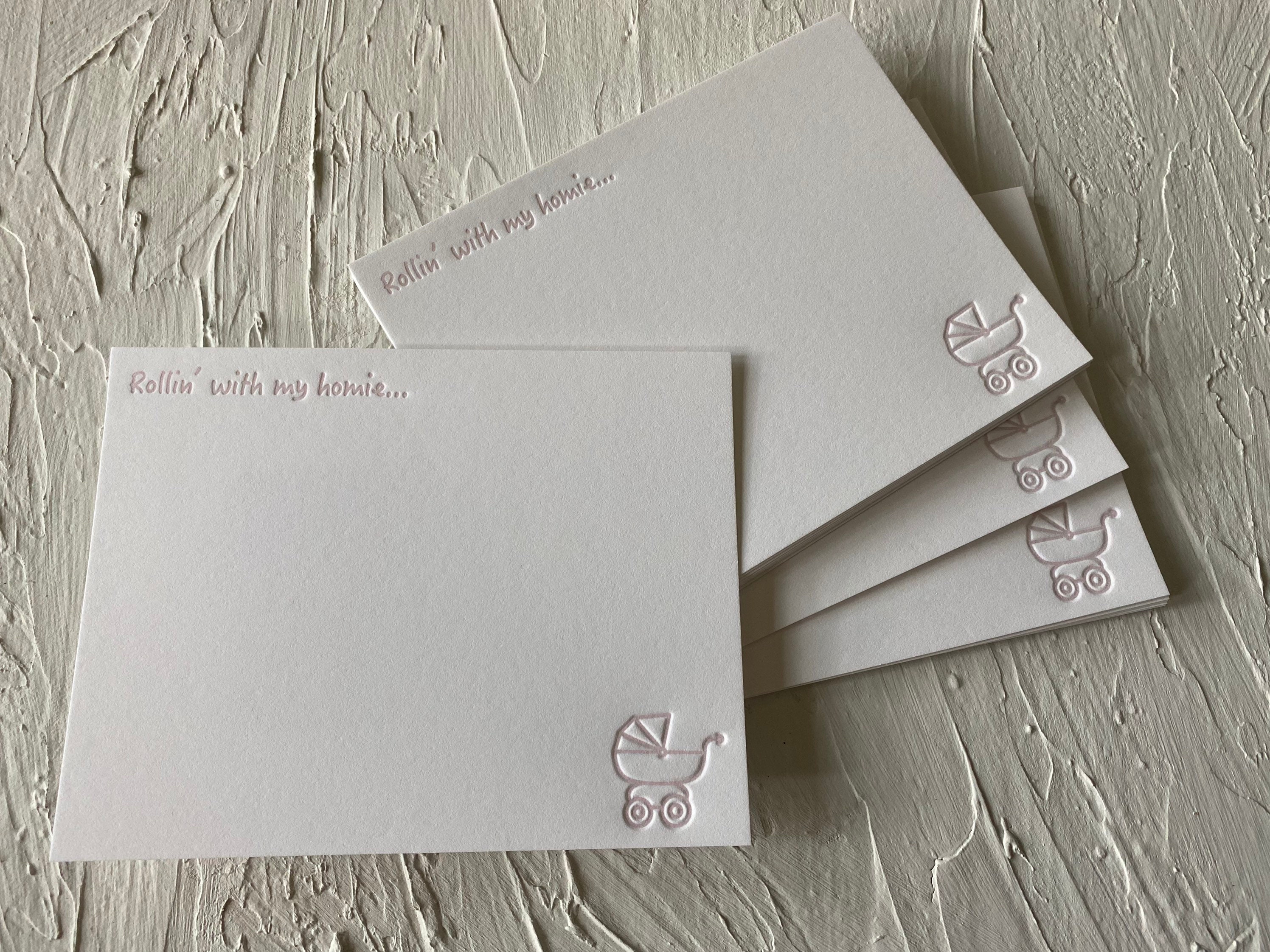 Letterpress Baby Announcement / Baby Cards / Custom Nursery Cards ...