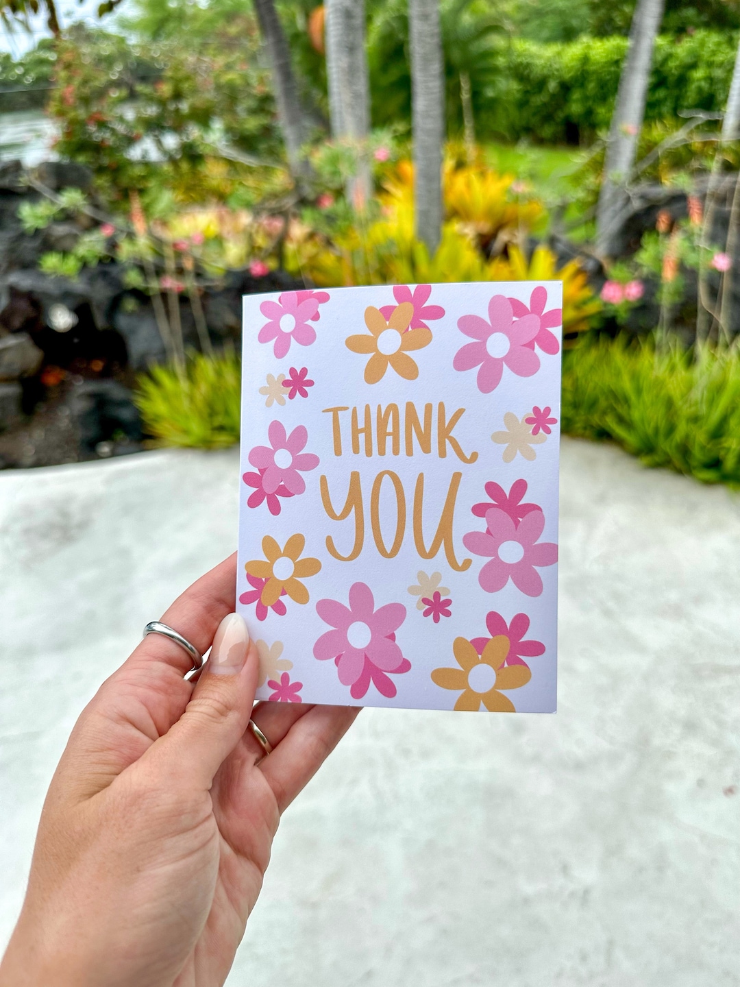 Thank You Folded Cards Pack of Ten - Etsy