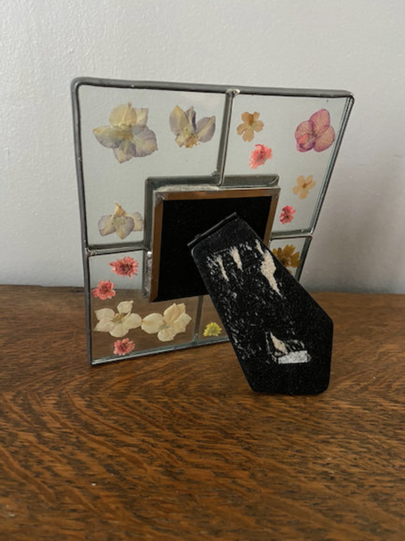 Pressed Floral Frame Vintage Pressed Flowers Unique Photo Frame Glass ...