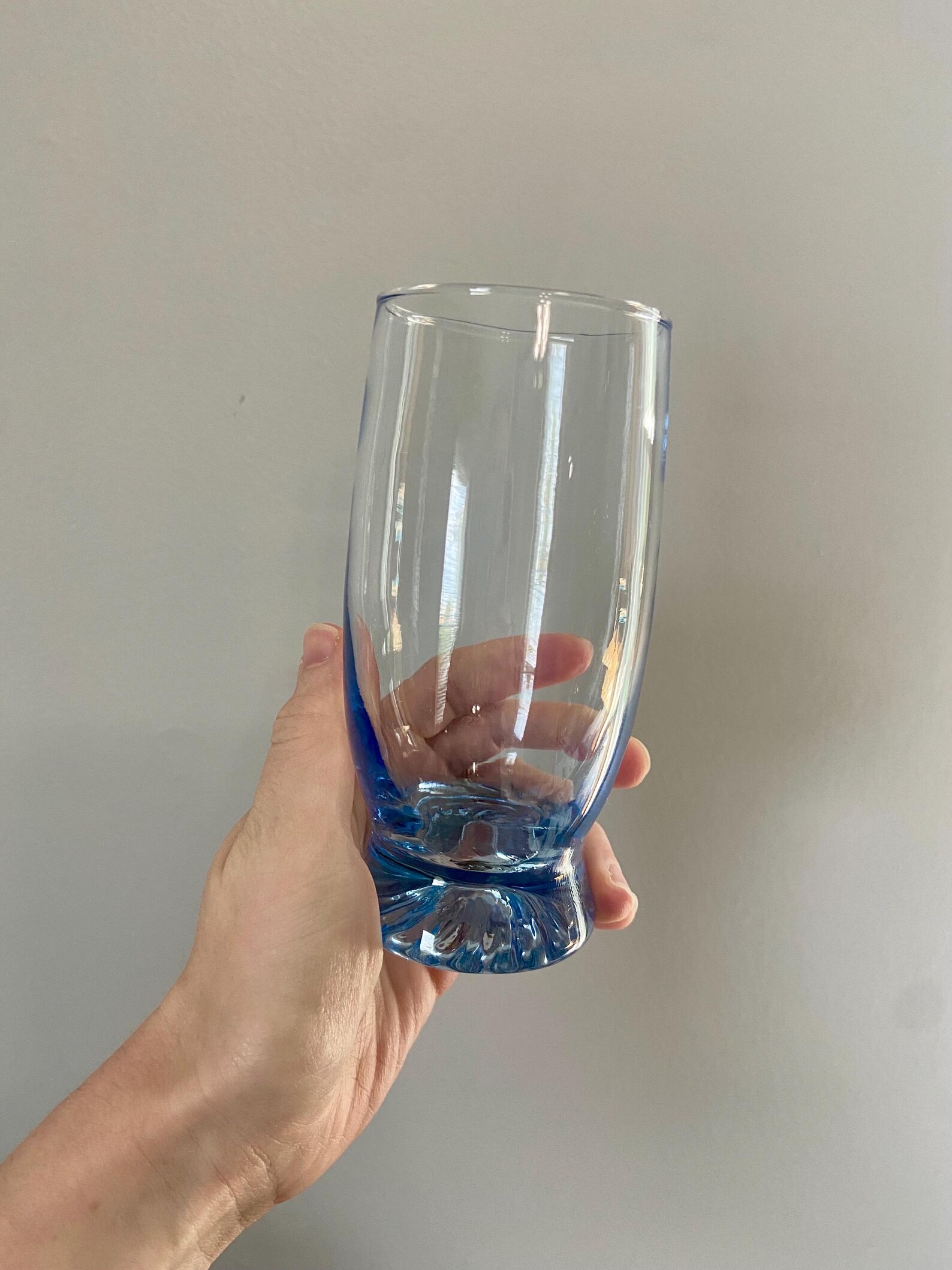 Set of 8 Libbey Misty Blue Swirl Sapphire Highball Glasses – Vintage ...