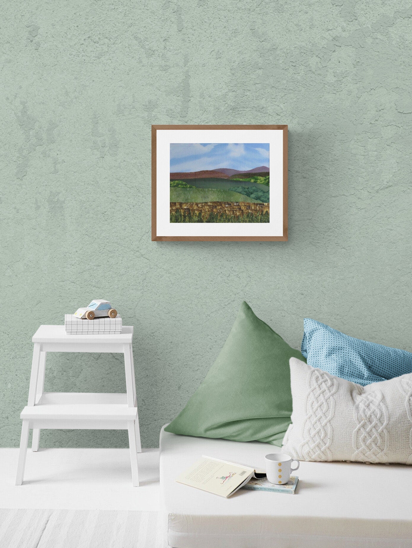 Fabric Landscape Pattern - "over the Garden Wall" - Etsy