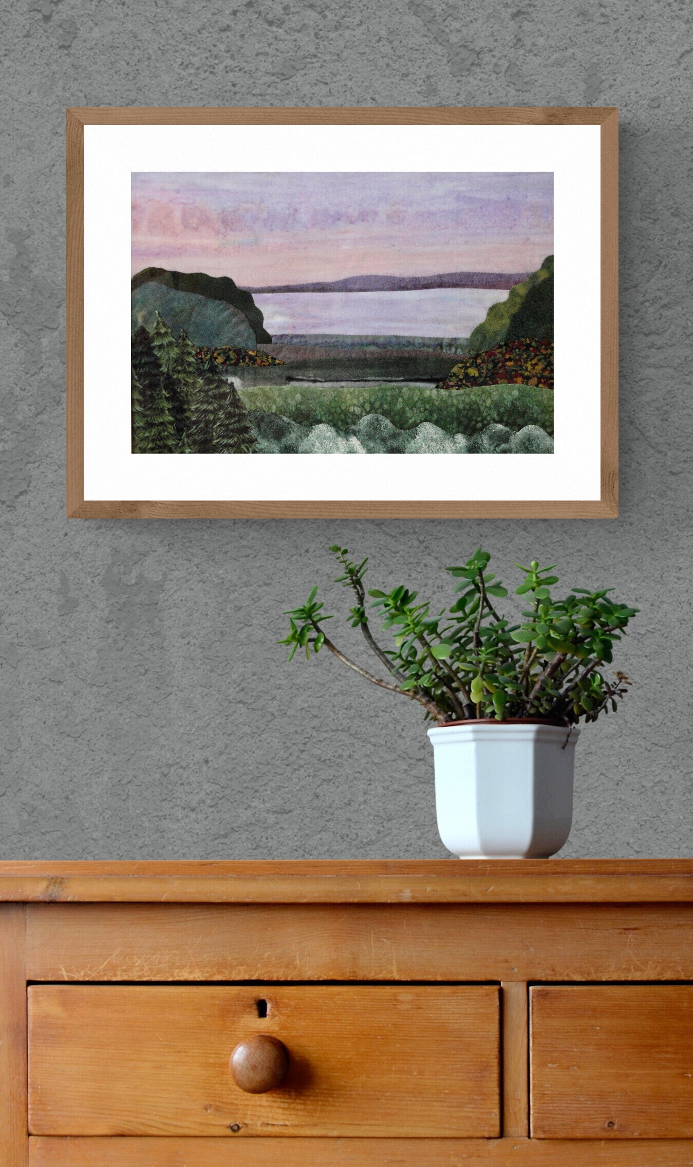 Lake View Fabric Landscape Pattern - Etsy