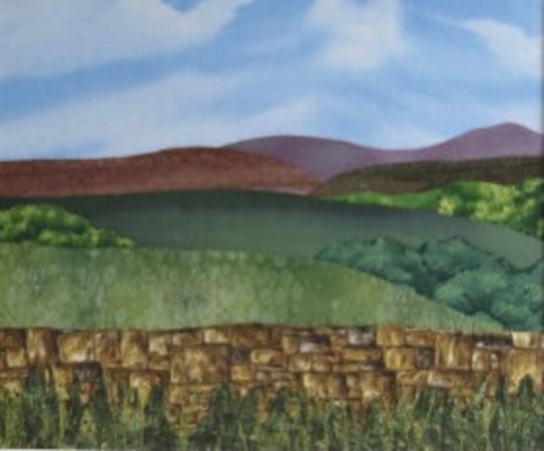 Fabric Landscape Pattern - "over the Garden Wall" - Etsy