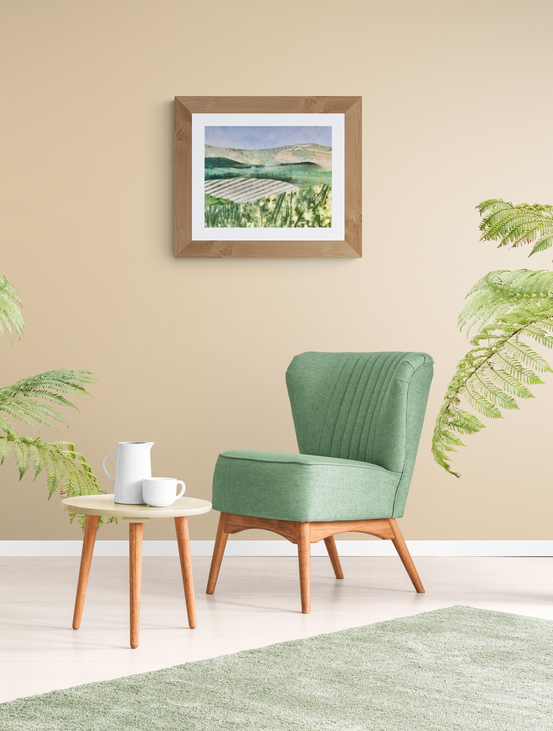 Farm Fields Fabric Landscape Pattern - Etsy
