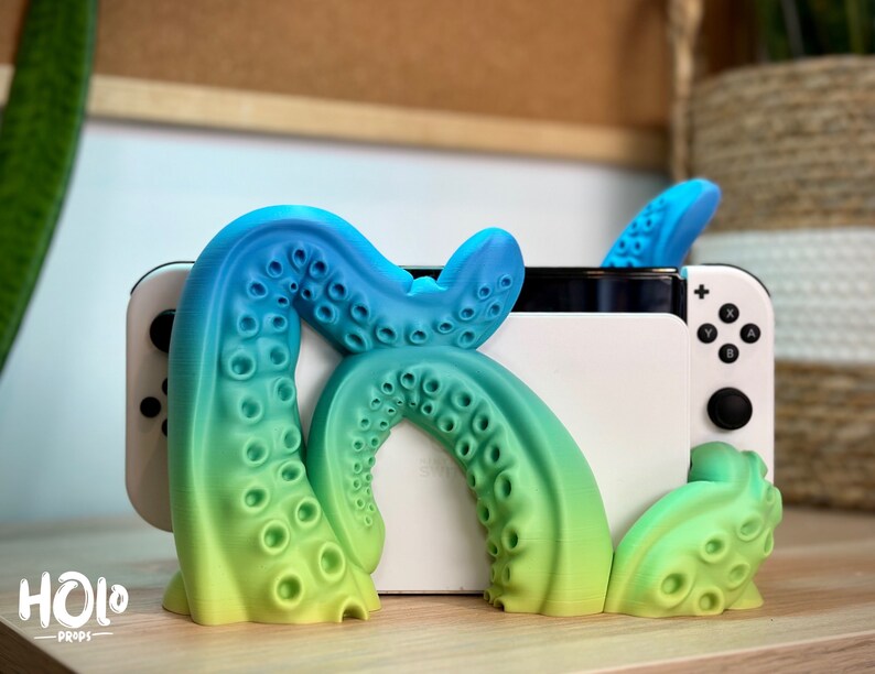 3D Printed Tentacle Nintendo Switch Dock – Sea Monster Console Stand - Etsy