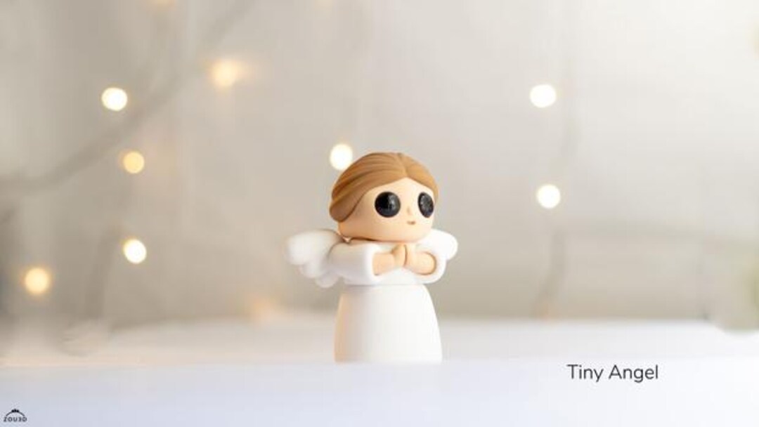 Flexi Angel Keychain – 3D Printed Articulated Angel Toy – Cute Heavenly ...