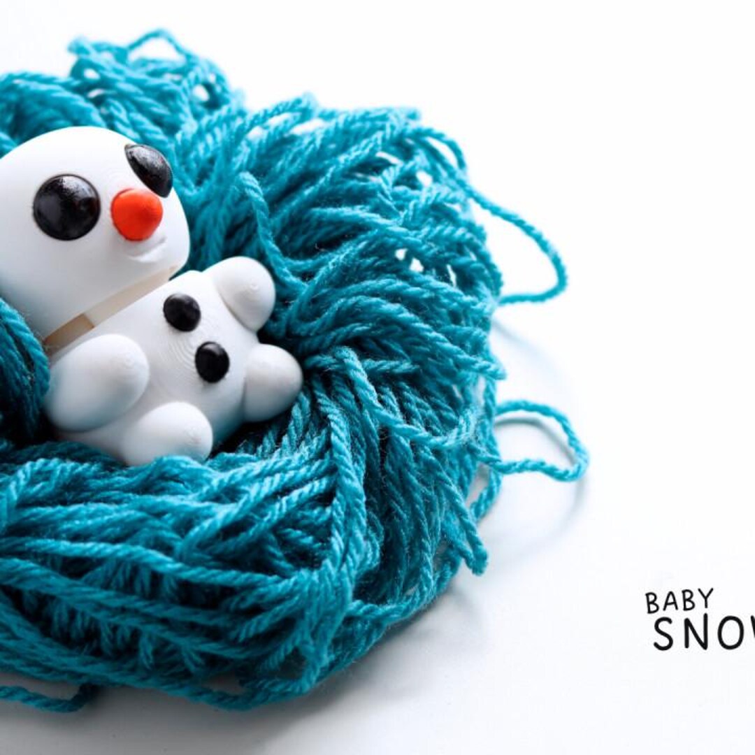 3D Printed Articulated Snowman Keychain – Winter Fidget Toy - Etsy