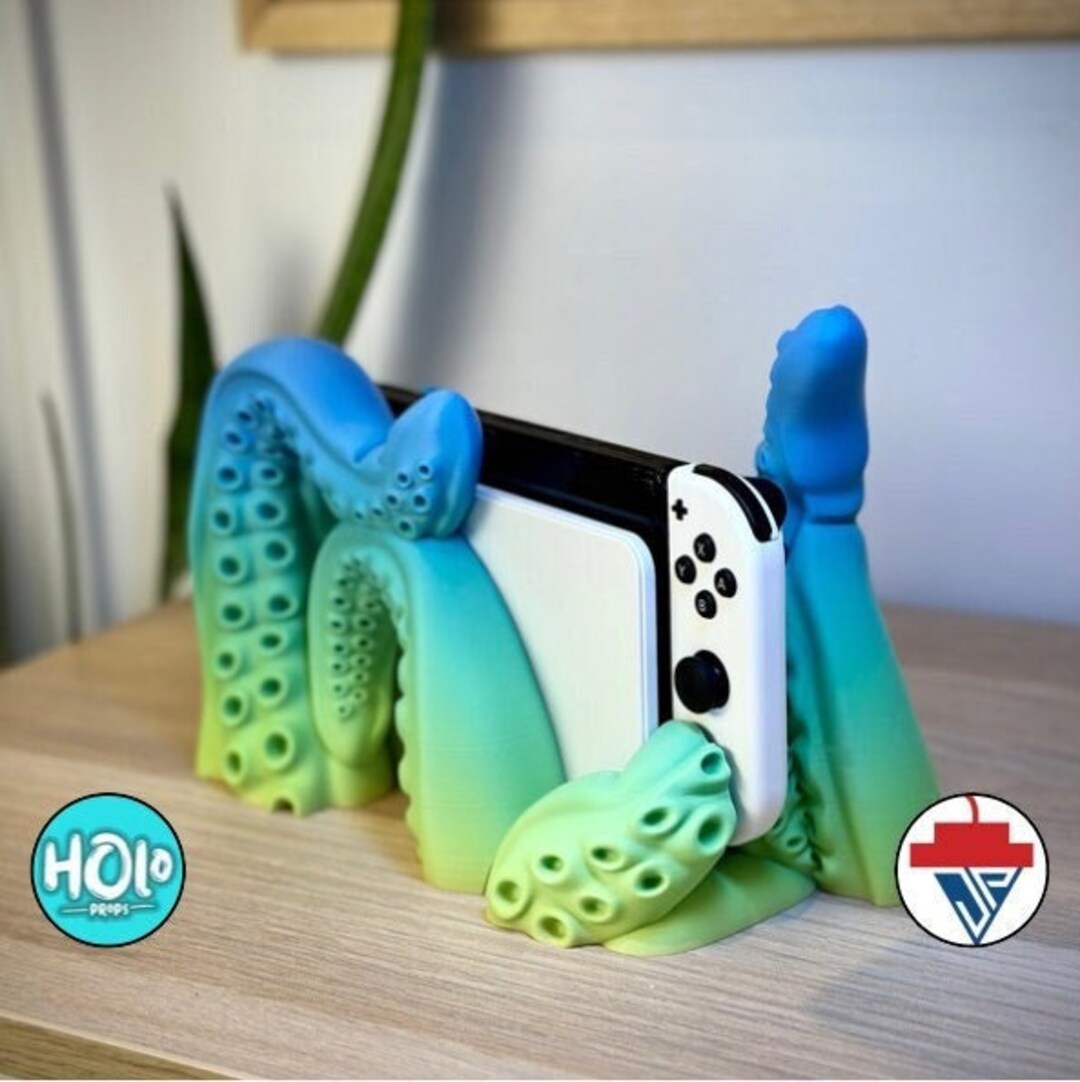 3D Printed Tentacle Nintendo Switch Dock – Sea Monster Console Stand - Etsy