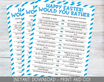 Printable Super Bowl Would You Rather This or That Game / for | Etsy