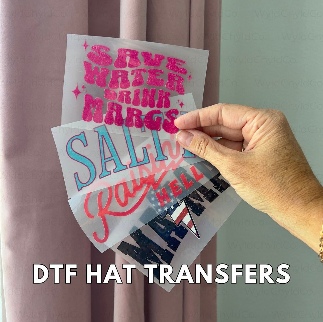 DTF Transfers, Trucker Hat Patch, Dtf Hat Prints, Heat Press Transfer ...