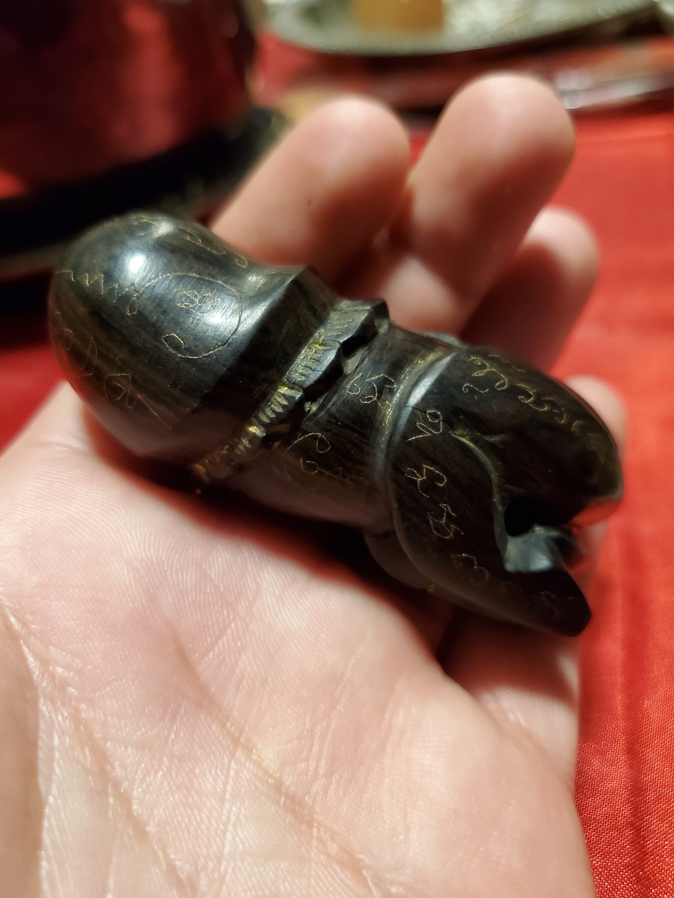 Palad Khik With Khom Script Sacred Bead and Powder - Etsy