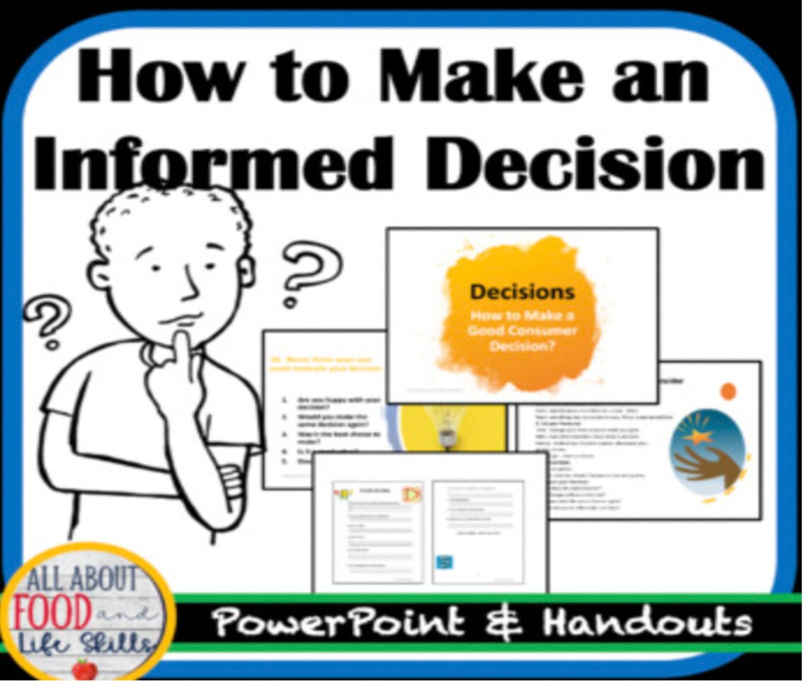 How to Make Informed Decisions Life Skills, FACS, Business, Careers - Etsy