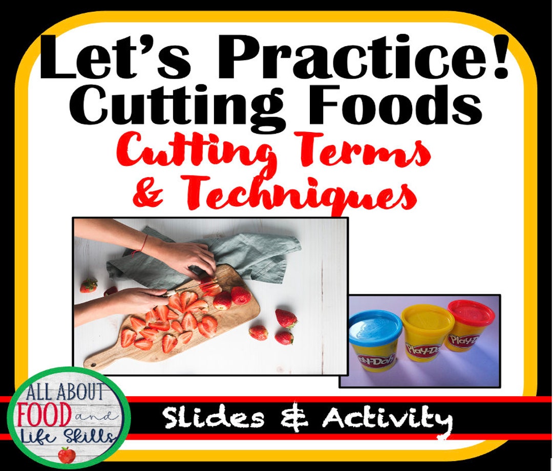 Food Cutting Practice Lesson - Etsy