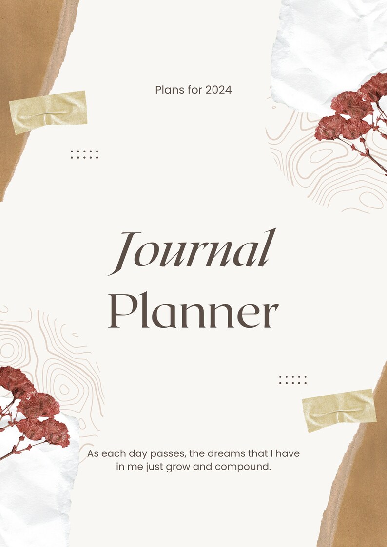 Printable Bundled Planner | 2024 Planner | Journal Planner | Minimalist ...