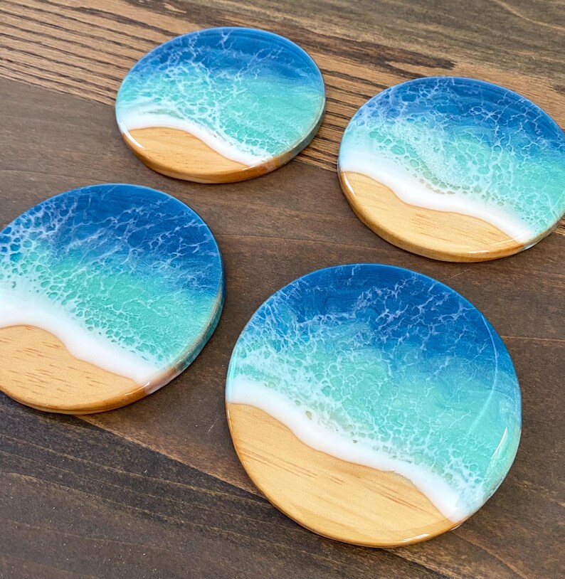 Beach Coasters (set of 4) - Etsy