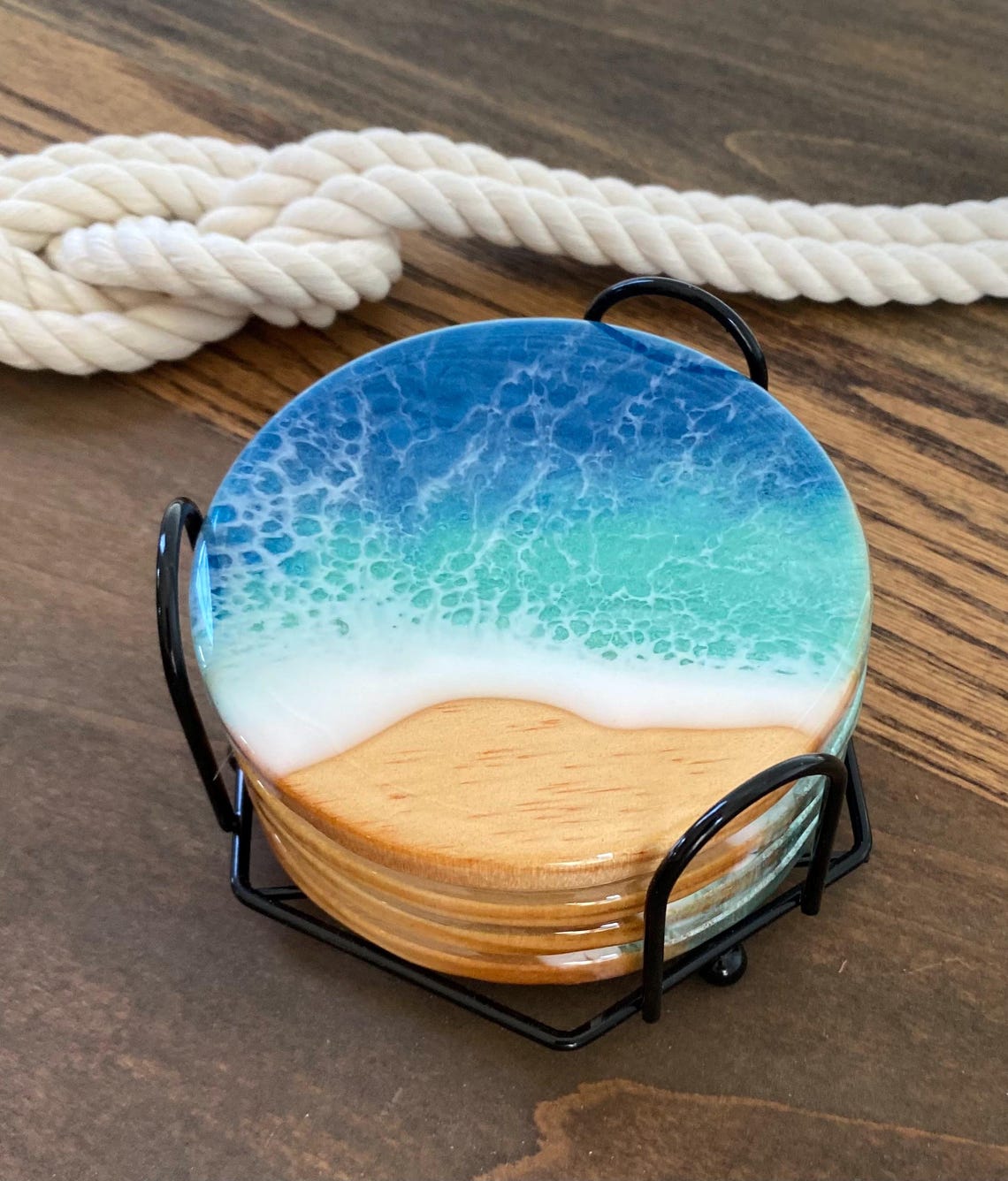 Beach Coasters (set of 4) - Etsy