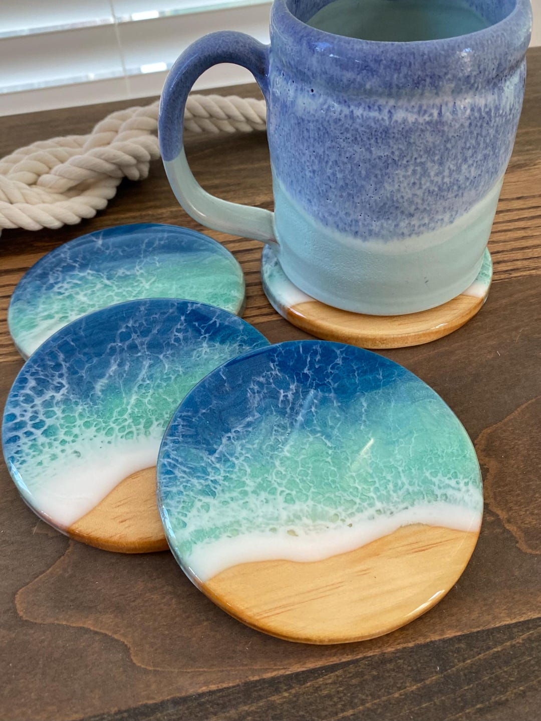 Beach Coasters (set of 4) - Etsy