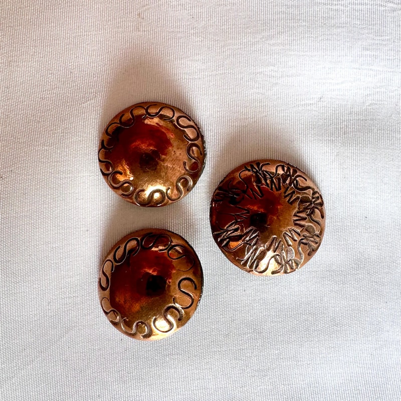 Copper Buttons - Etsy