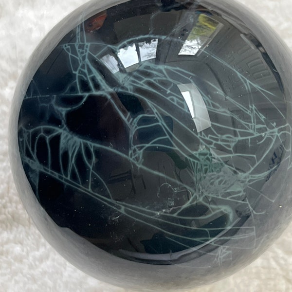 Obsidian Sphere - Etsy