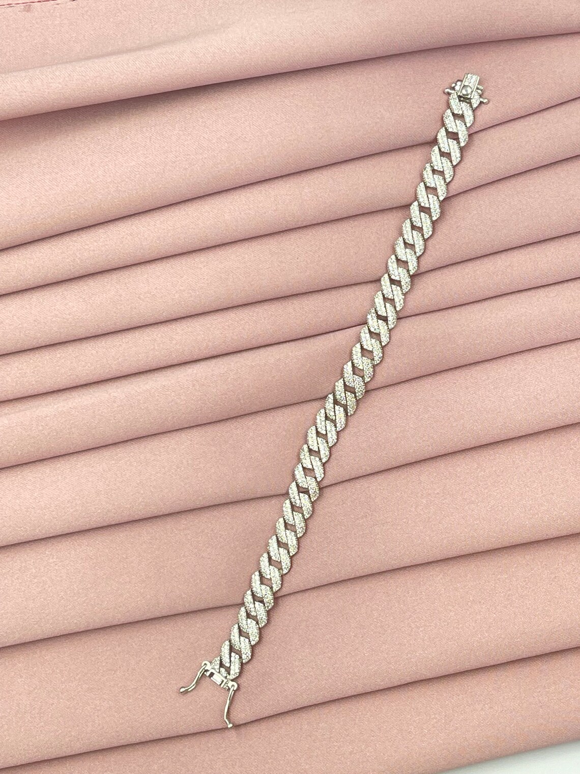 Silver Miami Cuban Bracelet Unisex Cuban Bracelet 9mm Width - Etsy