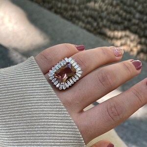 Handmade Zultanite Color Change Silver Ring, Large Ring, Color Changing ...