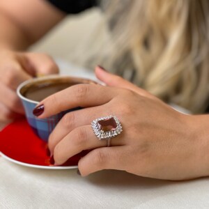 Handmade Zultanite Color Change Silver Ring, Large Ring, Color Changing ...