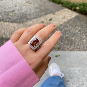 Handmade Zultanite Color Change Silver Ring, Large Ring, Color Changing ...