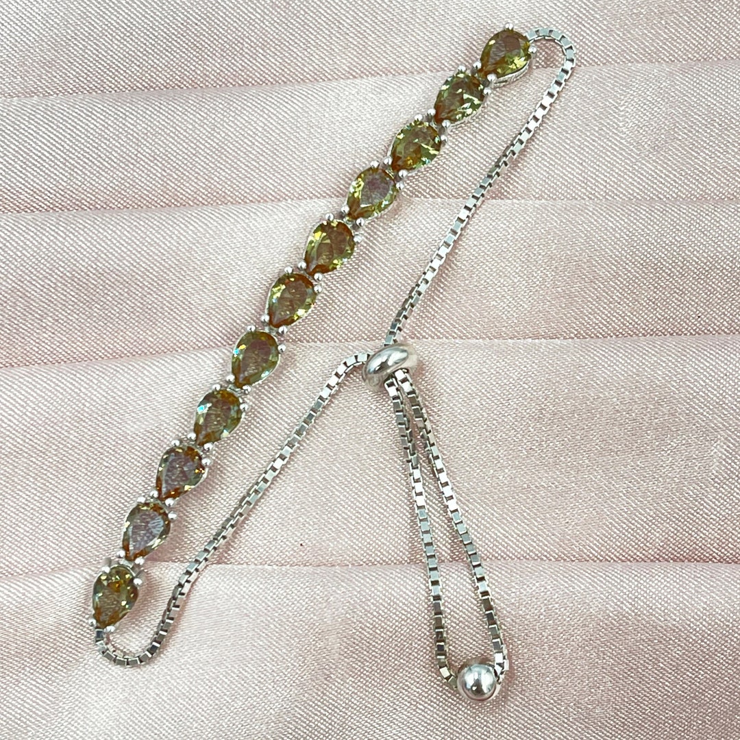 Adjustable Zultanite Stone Siler Bracelet, Color Changing Stone ...