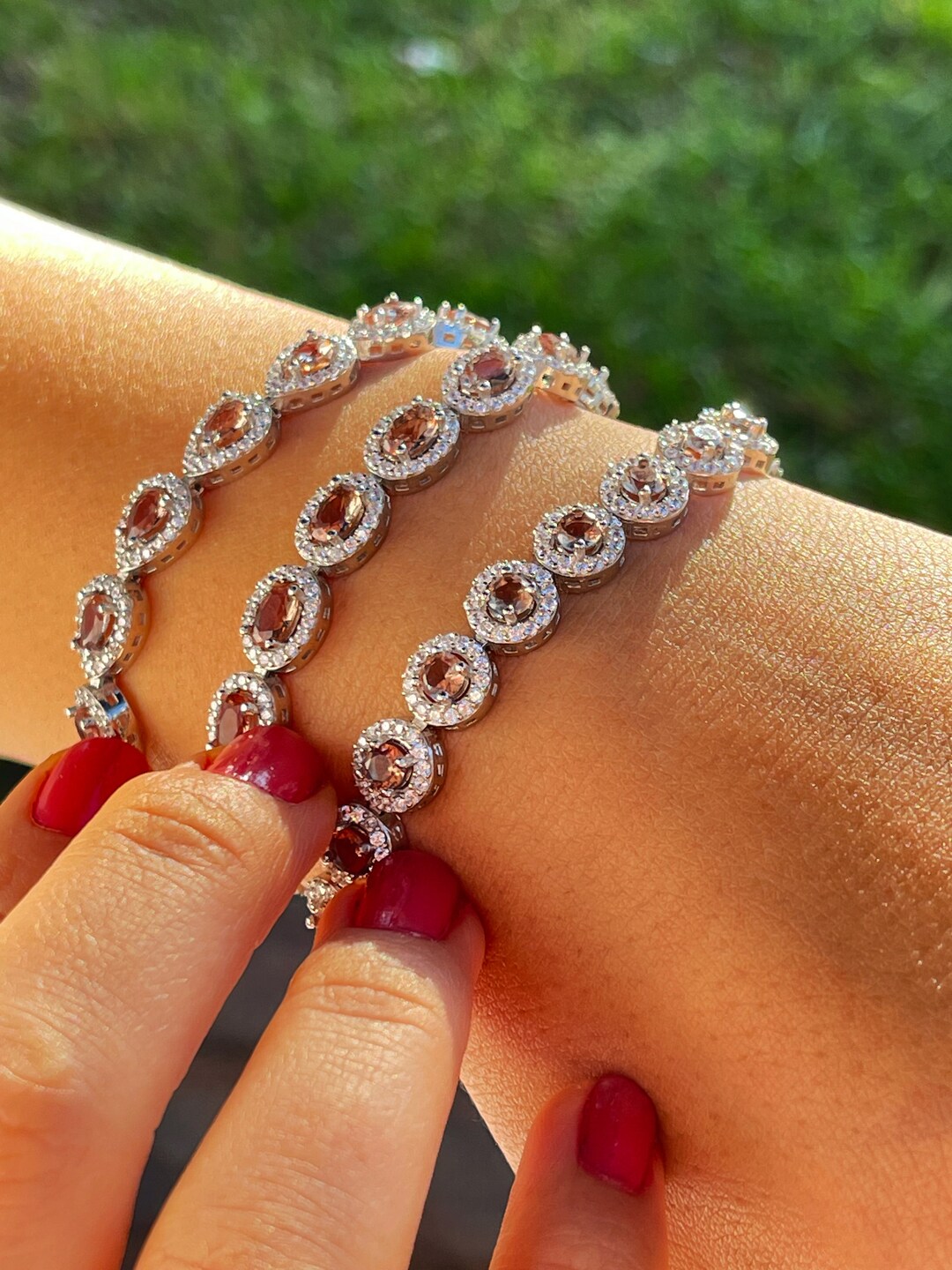 Zultanite Gemstone Silver Bracelet, Color Changing Stone, Zultanite ...