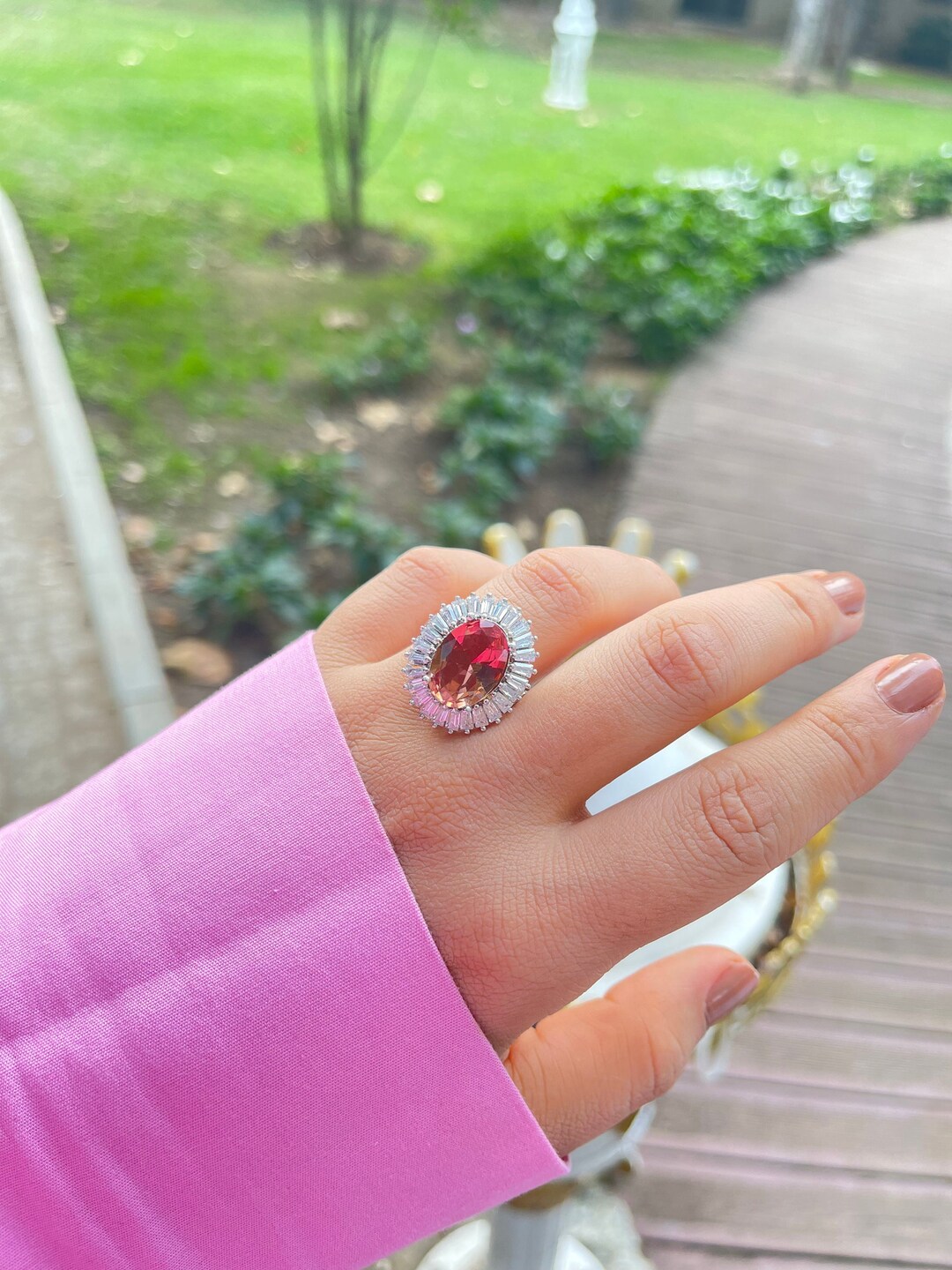 Zultanite Stone Silver Ring, Turkish Diaspore, Color Changing Zultanite ...