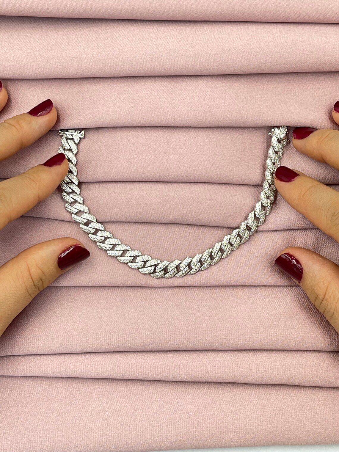 Silver Miami Cuban Bracelet Unisex Cuban Bracelet 9mm Width - Etsy